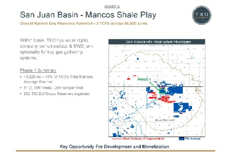 TXO Partners announces natural gas potential in the Mancos shale of the San Juan Basin ...